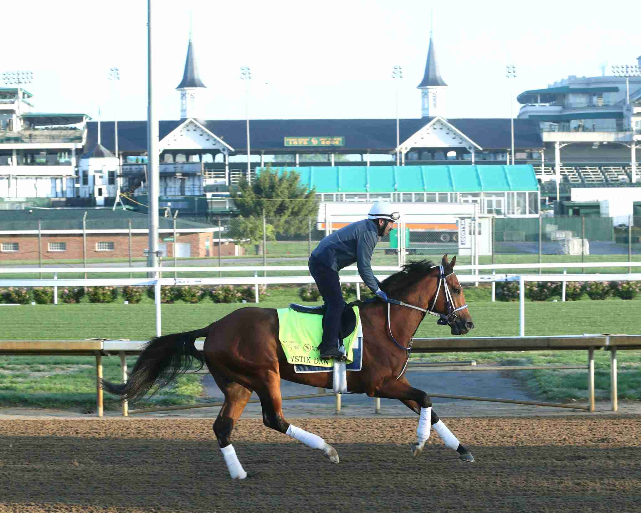 Mystik Dan - Morning - Churchill Downs - 04-24-24 - 01 - Kurtis Coady ...